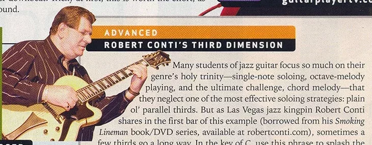 Guitar Player Mag Quick Lick • RobertConti.com