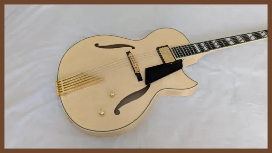 16" Blonde Entrada Studio Guitar • RobertConti.com